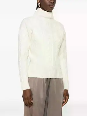 Herno Cable-knit Roll-neck Sweater