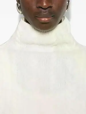 Herno Cable-knit Roll-neck Sweater