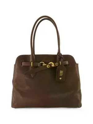 Miu Miu Aventure Nappa Leather Bag - Brown