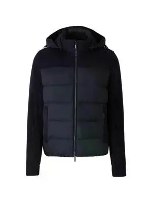 MOORER Hooded Padded Jacket - Blue