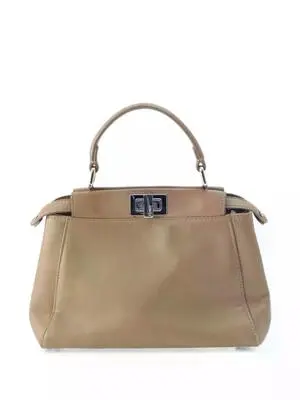 Fendi 2010-2026 Mini Leather Iconic Peekaboo Satchel