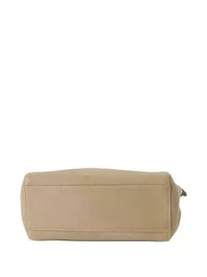 Fendi Iconic Peekaboo Mini Leather Satchel - Neutrals
