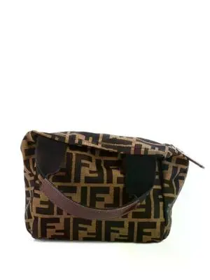 Fendi Vintage 1925 Cosmetic Mini Tote Bag - Brown