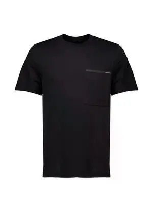 Moncler Cotton-jersey T-shirt With Chest Pocket - Black