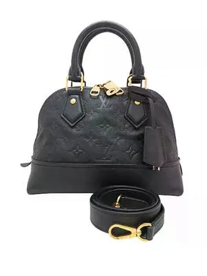 LOUIS VUITTON Monogram Empreinte Neo Alma Bb Satchel - Black