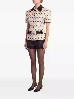 POST MERIDIEM Polka-dot Bow Detail Jacket