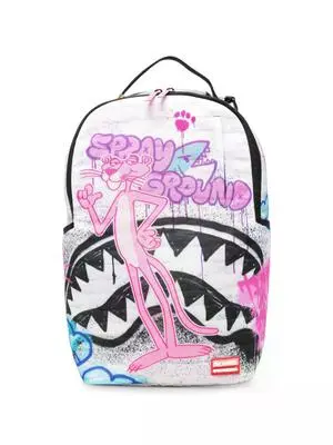 SPRAYGROUND Graffiti-print Shark Backpack - White