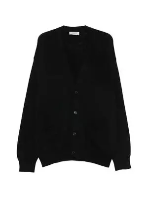 LANEUS Button-up Knit Cardigan - Black