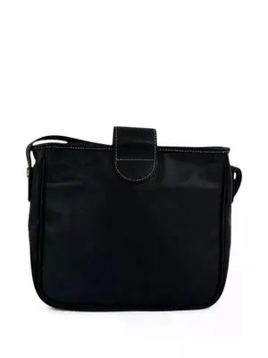 Loewe 2010-2026 Leather Anagram Crossbody Bag - Black