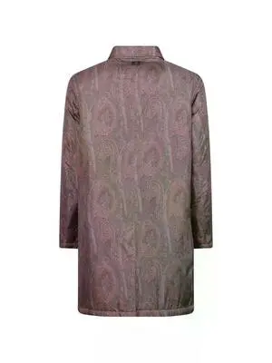 Etro Paisley Print Concealed Fastening Coat