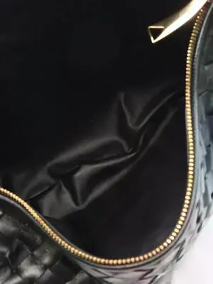 Bottega Veneta Bottega Veneta Teen Nappa Intrecciato Jodie Hobo Bag Black