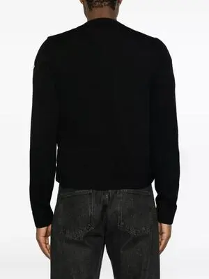 Moncler Wool Padded Zip-up Cardigan