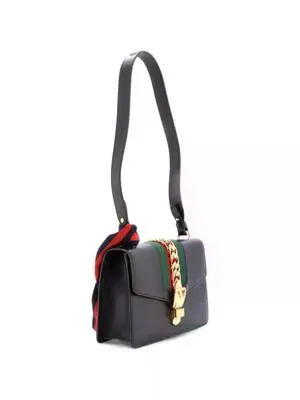 Gucci Sylvie Leather Small Shoulder Bag - Red