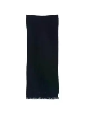 Corneliani Diagonal-weave Frayed Scarf - Grey
