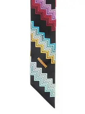 Missoni Zigzag-print Skinny Scarf