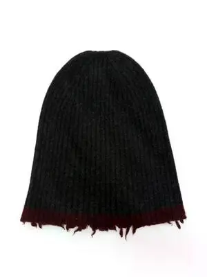 UMA WANG Ribbed Knit Beanie Hat