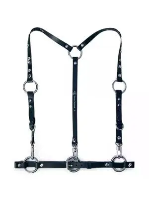 VIVIENNE WESTWOOD Leather Ring-detail Harness - Black