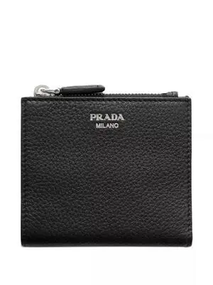 Prada Small Leather Wallet - Black