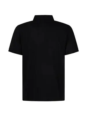 Moncler Logo Patch Cotton Piquet Polo Shirt