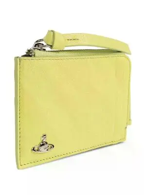 VIVIENNE WESTWOOD Orb-plaque Grained Leather Card Holder