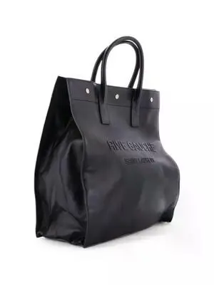 Saint Laurent Rive Gauche Shopper Leather Tall Tote Bag