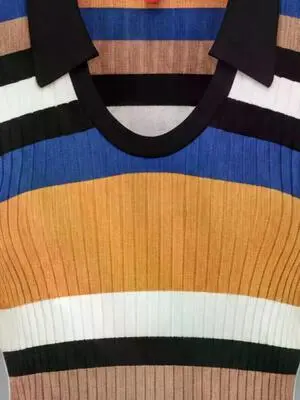 Isaia Striped Ribbed Sweater