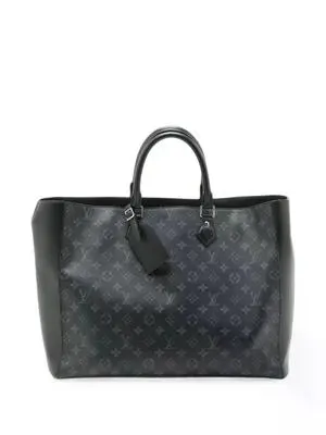 LOUIS VUITTON Monogram Eclipse Grand Sac Tote Bag - Black