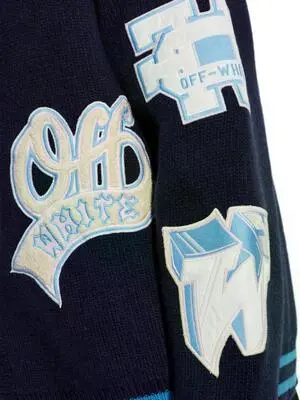 Off-White Patch-detail Knitted Cardigan