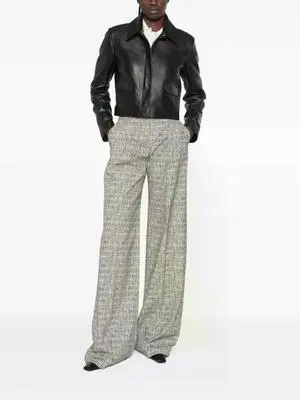 Ermanno Scervino Herringbone-pattern Palazzo Pants