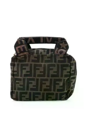 Fendi Vintage 1925 Cosmetic Zucca Canvas Mini Tote Bag
