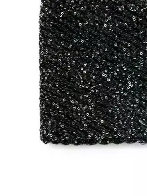 MAISON MICHEL Sequin Embellished Beanie Hat