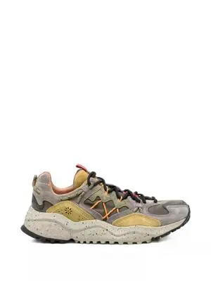 FLOWER MOUNTAIN Yamabushi Panelled Suede Sneakers - Grey