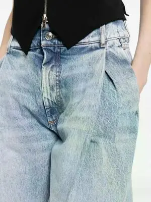 Sportmax Pleated Wide-leg Jeans