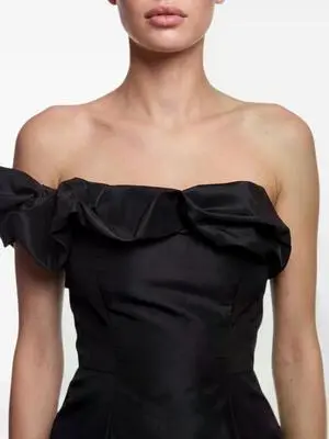 POST MERIDIEM One-shoulder Ruffled Bodysuit