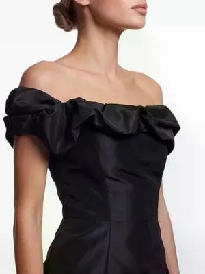 POST MERIDIEM One-shoulder Ruffled Bodysuit