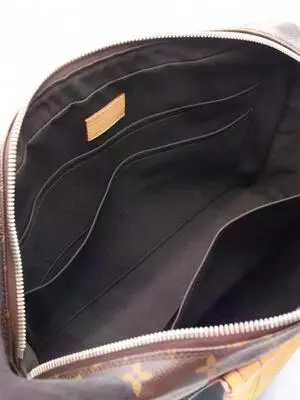 LOUIS VUITTON 2016 Monogram Horizon Briefcase Business Bag - Brown