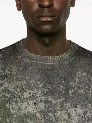 Avant Toi Acid-wash Fine-knit