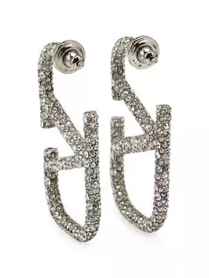 Valentino Garavani Vlogo Crystal Earrings