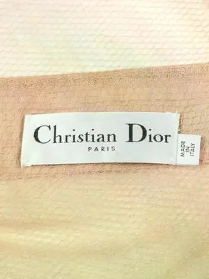 Dior Embroidered Fishnet Zip-up Bomber Jacket