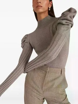 VIOLANTE NESSI Houndstooth Wool Trousers