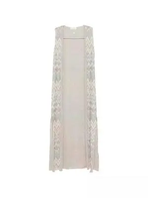 IU RITA MENNOIA Zigzag-knit Cover-up - Neutrals