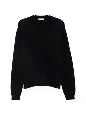 THE ROW Markhim Ribbed-knit Crew-neck Sweater - Blue