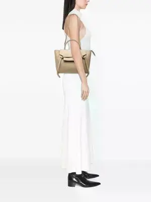 Celine 2017 Mini Grained Calfskin Belt Bag Satchel - Neutrals