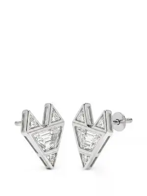 DI VOLPE Volpaccio Sapphire-embellished Stud Earrings - Silver