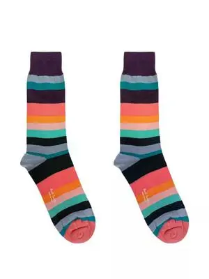 Paul Smith Artist Stripe Socks - Black
