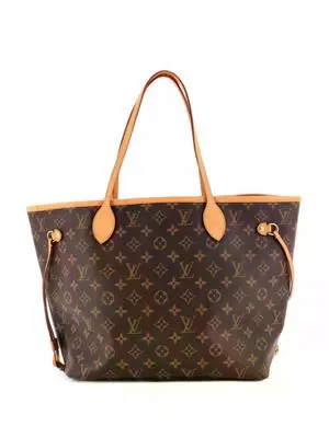LOUIS VUITTON Neverfull Nm Monogram Canvas Mm Tote Bag - Brown