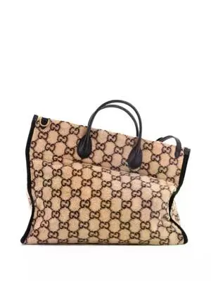 Gucci Gg Wool Large Tote Bag