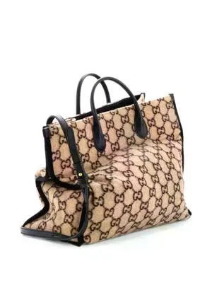 Gucci Gg Wool Large Tote Bag