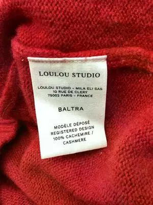 LOULOU Safi Cashmere Sweater - Red