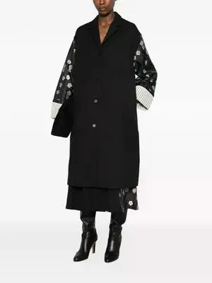 Stine Goya Floral Print Panelled Coat